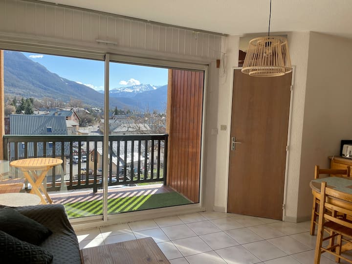 Studio Balcon Plein Sud Tout Confort - Briançon