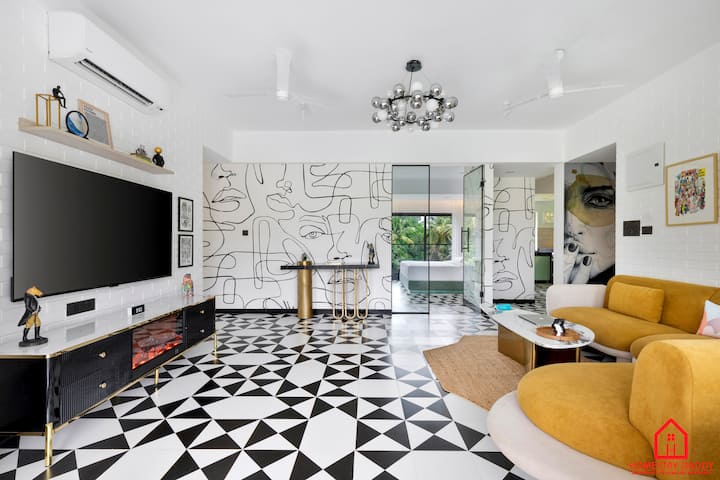 The Coastal Nest | 2bhk By Da Alohas- Candolim - Goa