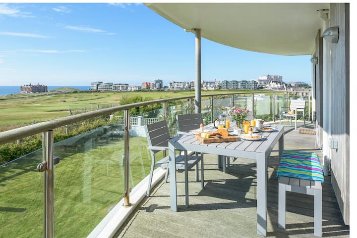 Sea View Dog Friendly Apartment In Newquay - 紐奎