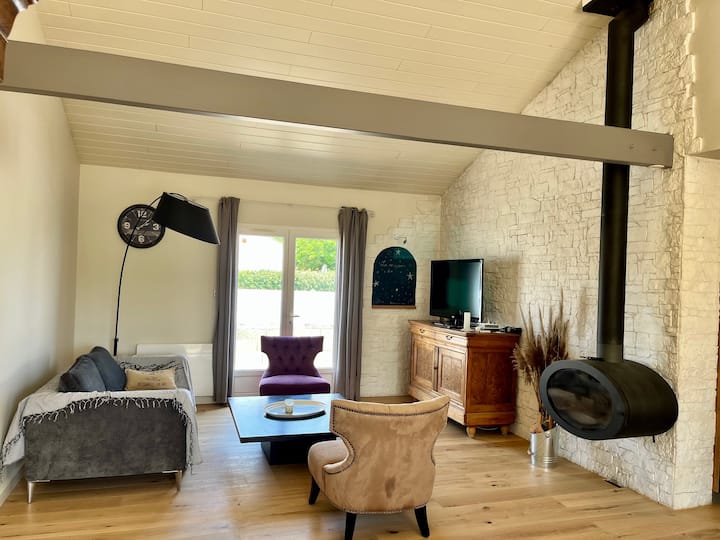 Charmante Grande Maison,900m De La Mer Et Plage - Brem-sur-Mer