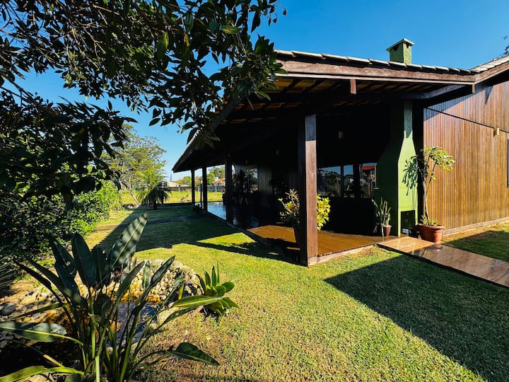 Casa Ampla Cercada P Natureza Entre Rosa/garopaba - Brasil