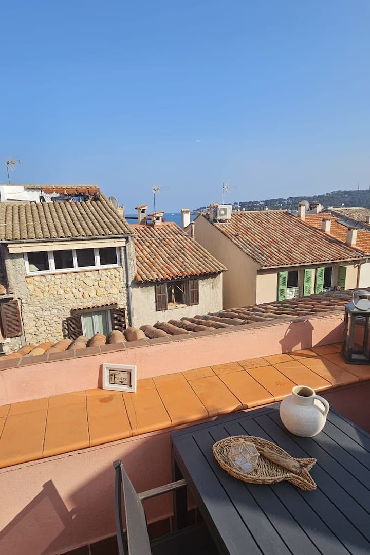 Authentic Old Antibes Duplex With Seaview Terrace - Marineland - Antibes