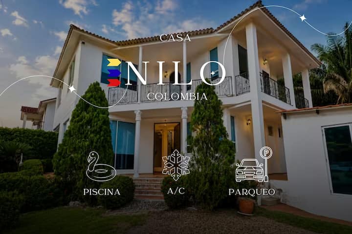 Luxury House+pool+ac+jacuzzi+parking+balcony@nilo - Melgar