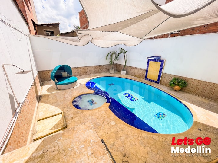 Villa Familiar Piscina Privada Medellin Laureles - 麥德林