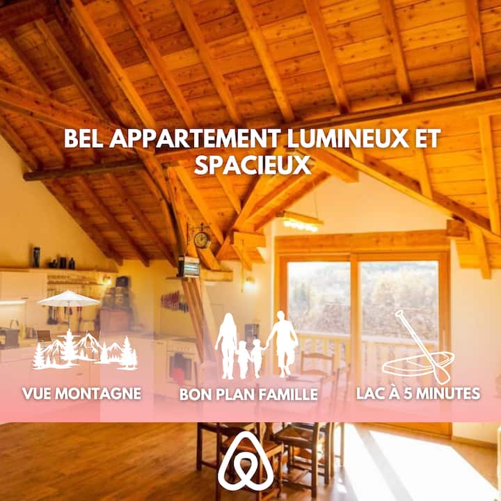 Rando, Ski & Lac, Grand Appartement - Serre Ponçon - Savines-le-Lac