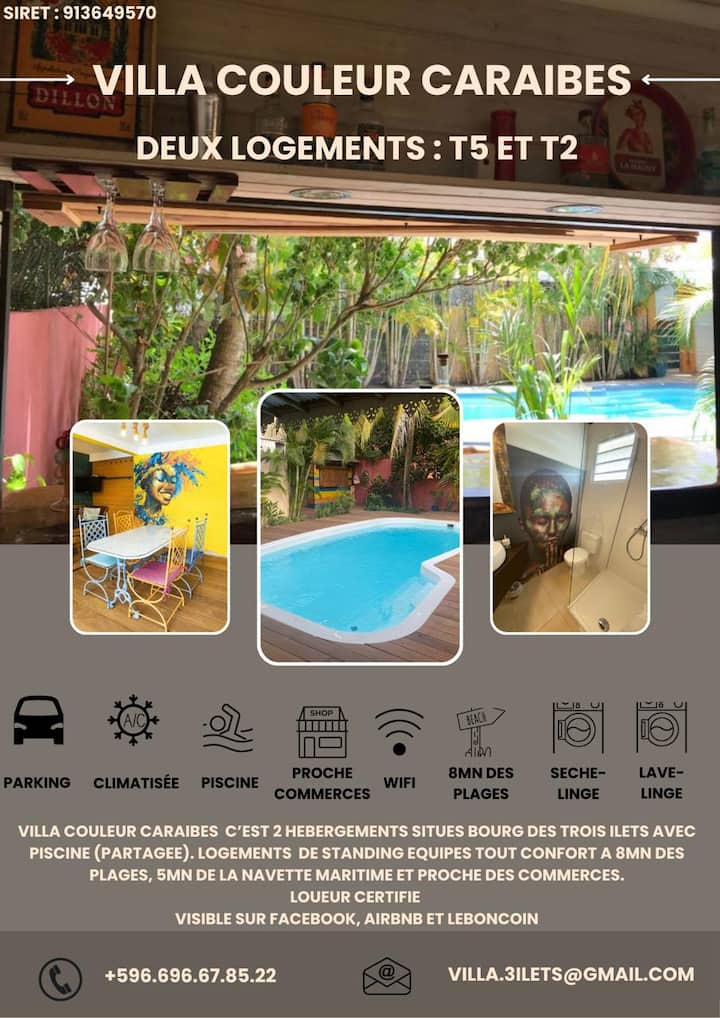 Villa Ambiance Tropicale Avec Piscine - Fort-de-France