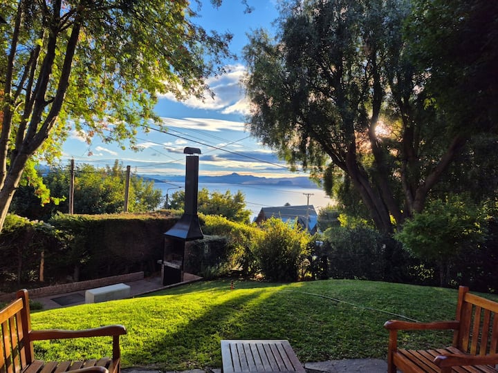 Gran Vista Lago Jardin Con Parrilla Y Latecheckout - San Carlos de Bariloche