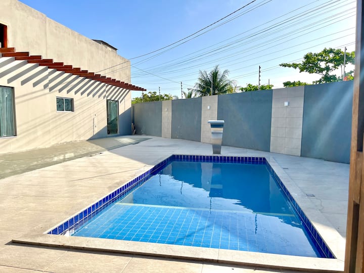 Casa Para Temporada Confortável Com Piscina! - Prado, Brazil