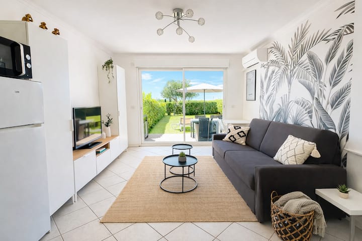 Piscine, Jardin Privé, Accès Plage 4 Min à Pied - Antibes