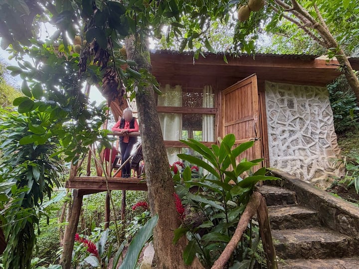 Private Treehouse, Private Bathroom/350 M To Semuc - Guatemala