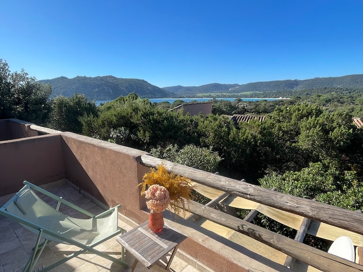 Mini Villa En Duplex Vue Mer à 500 M De La Plage - Plage de Palombaggia