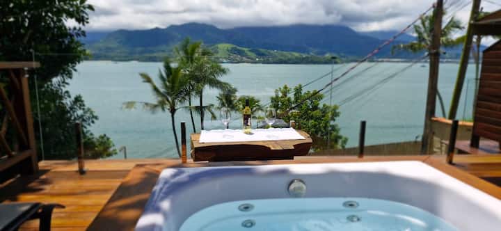 Chalé Vista Magnifica Refugio Entre O Mar E Mata - Ilhabela