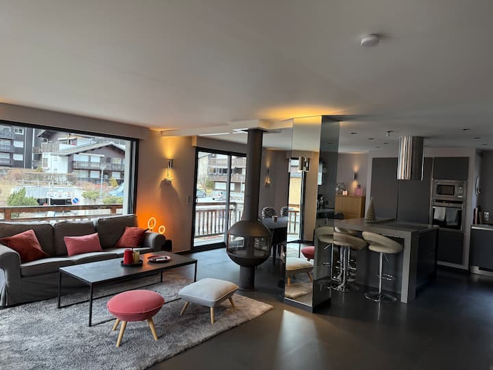 Bel Appartement Rénové De 95 M2 Centre Chamonix - 霞慕尼