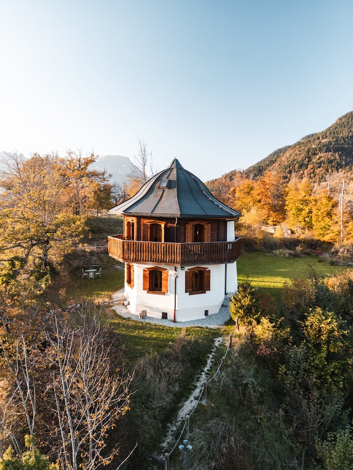 La Tour De Charousse, Hammam, Panorama à 360° - Sallanches
