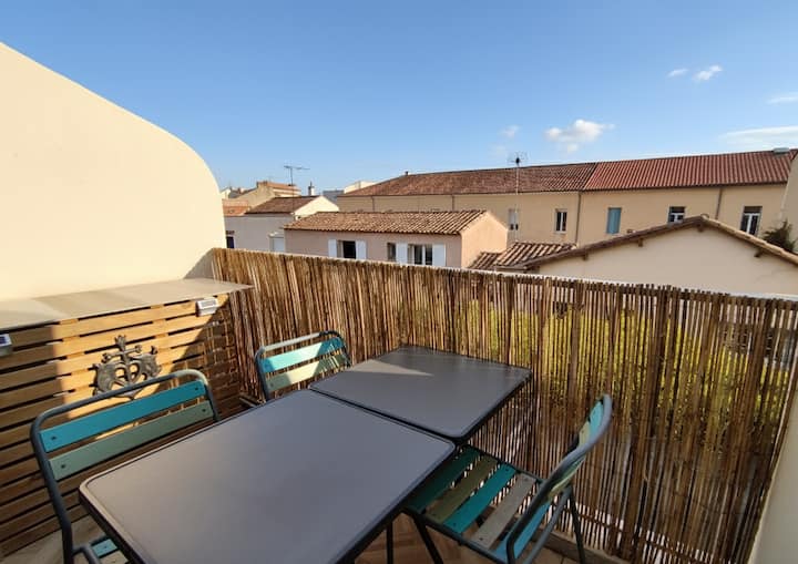 Duplex Climatisé, 2 Chambres, 3mn Plage & Port - Le Grau-du-Roi