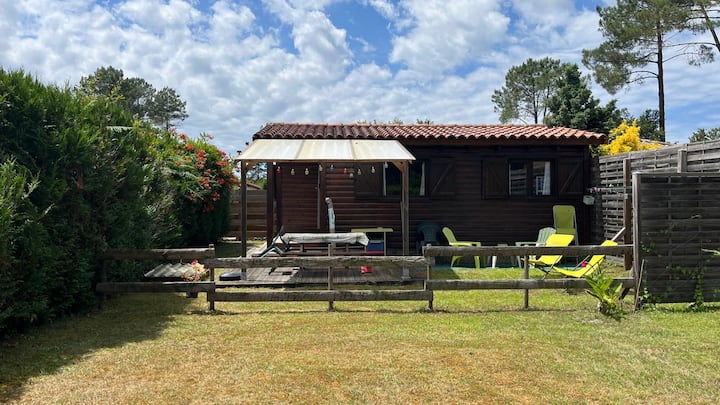 Chalet Bois Proximité Plages Et Forêt - Saint-Girons Plage