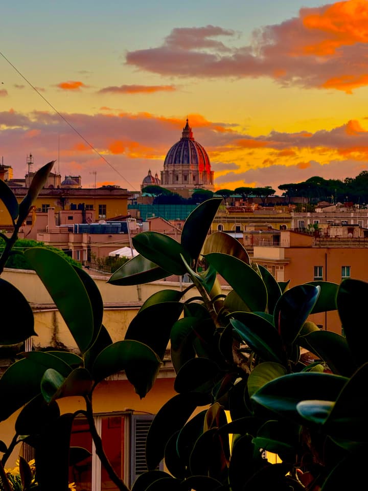 Vatican St Peter Panoramic Apartment With Balcony - Rome
