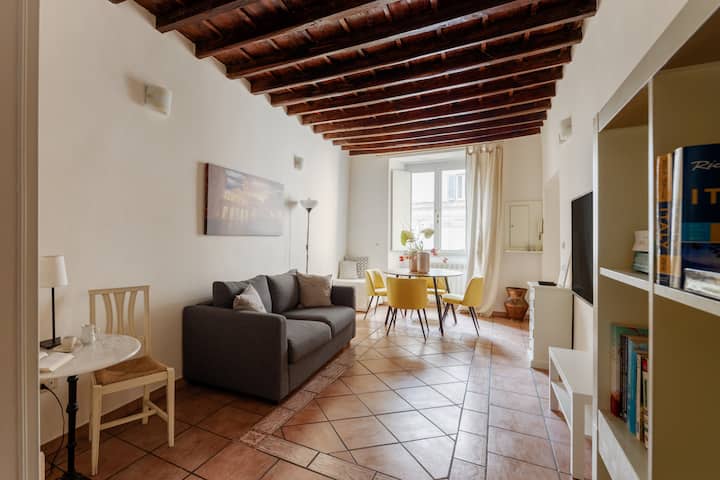 Classic Roman Flat, Private Terrace, Pantheon Area - Roma