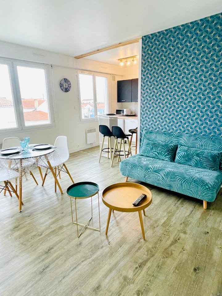 ☀️Studio Lumineux éQuipé.pkggratuit.pasfraisménage - La Rochelle