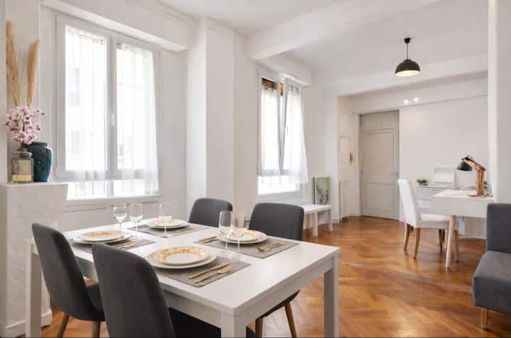 60m² Clim • 2 Chambres • Gare & Plages à Pied - Nice