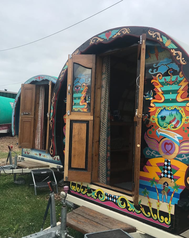 Gypsy Caravan 'Flo', Hay Literary Festival - Hay-on-Wye