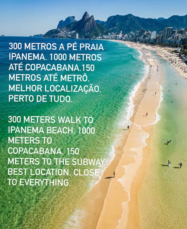 Ipanema E Copacabana Beach Lado Metrô Wifi 500mb - Rio de Janeiro
