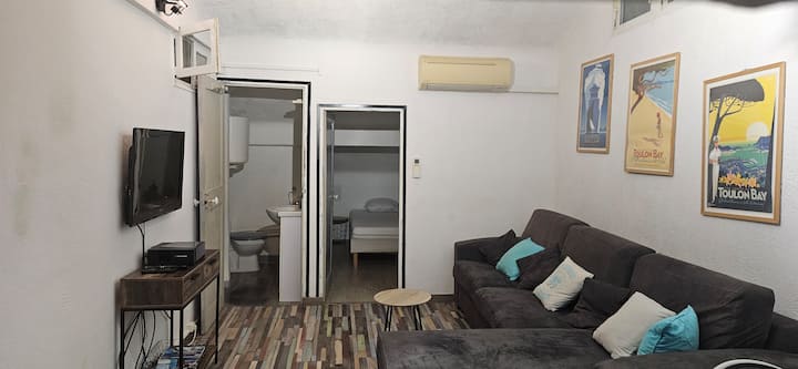 T2 Climatisé à 100 M Plages Du Mourillon - Toulon