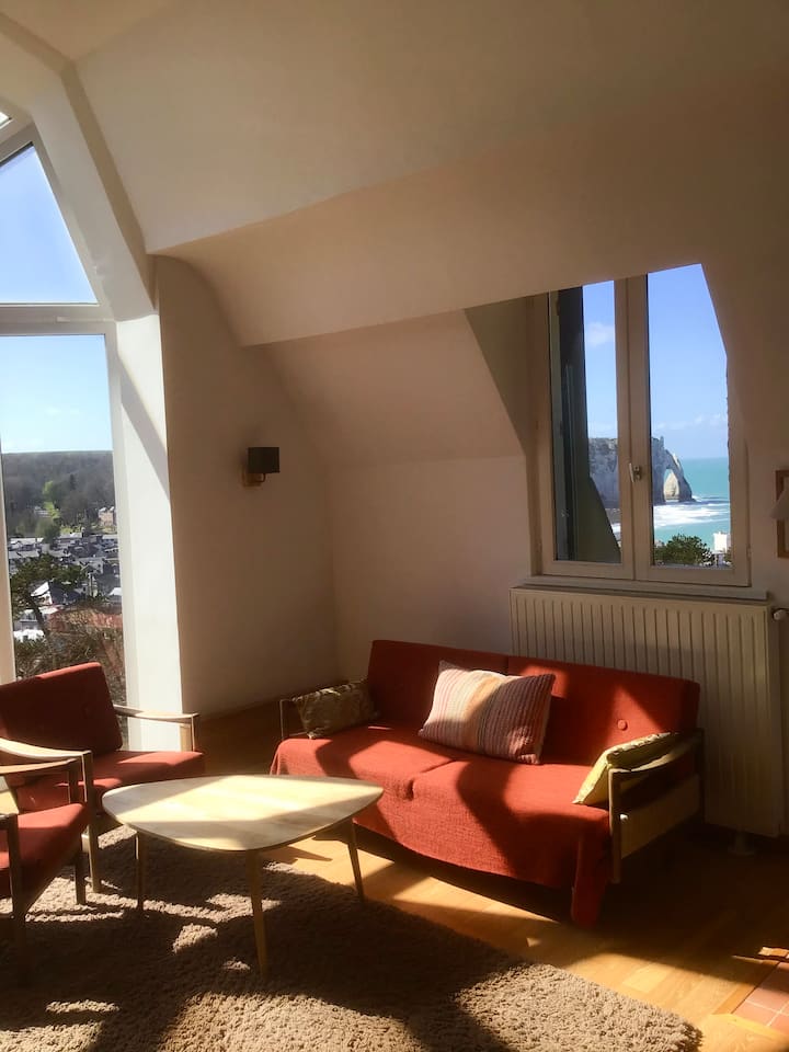 Appartement Pleine Vue Mer, Surplombant ÉTretat - Étretat
