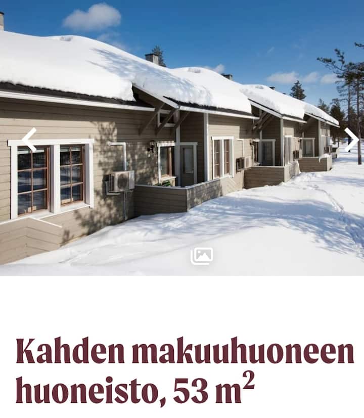 Lomaosake Vko 7. 
8 Hlö, 2mh, Parvi, Sauna, Liinav - Inari