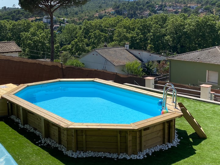 Casa Tranquila Para 8 Pers Con Jardín Y Barbacoa - Hostalric