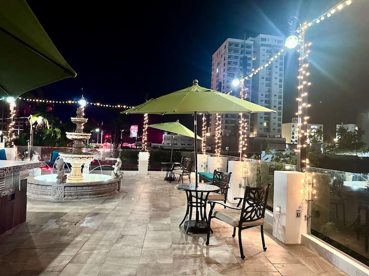 Laguna View Large Terraza & Pool By The Beach - Mazatlán
