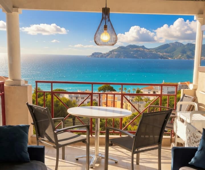 Cannes/vue Mer Imprenable/clim/wifi/piscine/park - Le Cannet