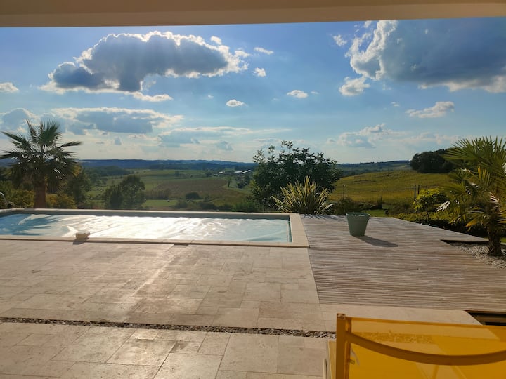 Maison Familiale - Belle Vue Sur Coucher Du Soleil - Monbazillac