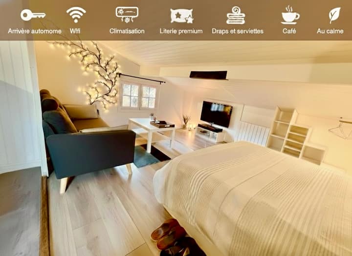 Studio Cosy Climatisé Indépendant Maison Landaise - Pays basque français