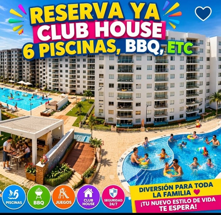 Clubhouse/montaña/6 Piscinas/patinodromo - Flandes