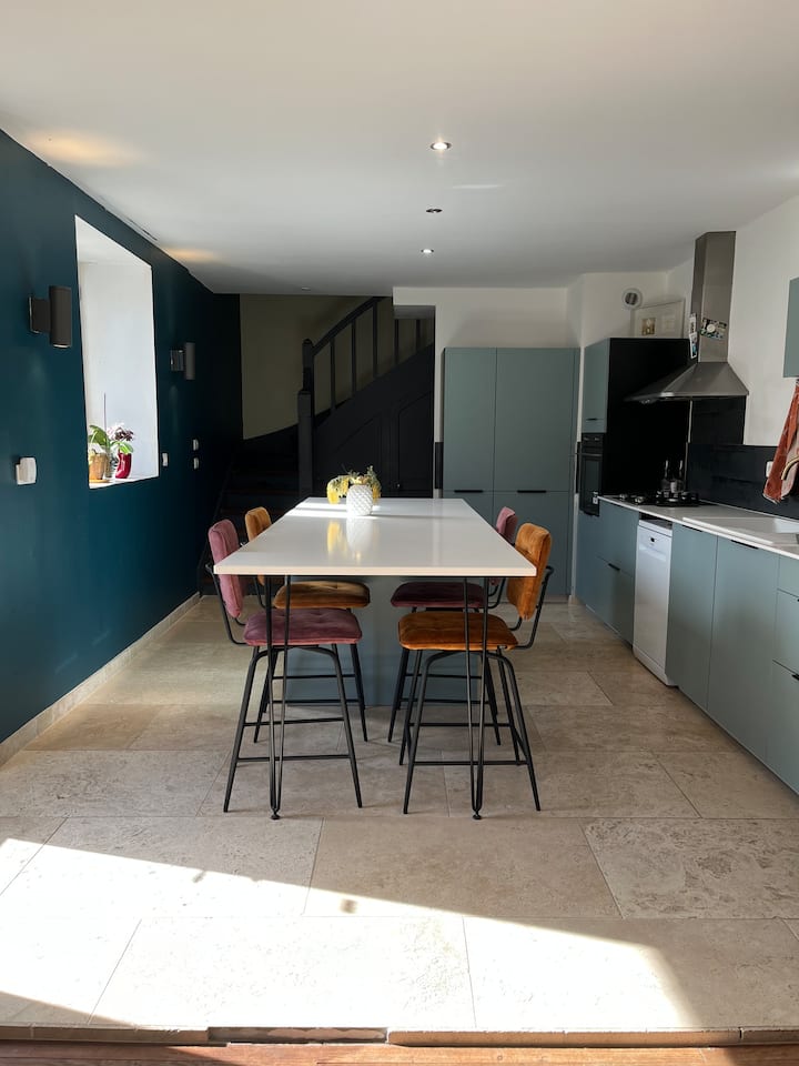 Maison De Village. Route Des Vins&châteaux - Langon