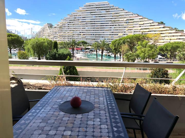 Spacious Apartment In Marina Baie Des Anges. - Villeneuve-Loubet
