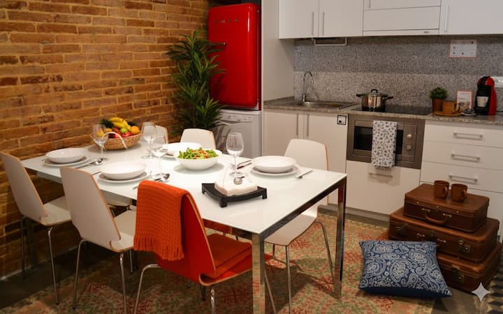 Happy 4-bedr Flat 2-bathr Ideal Location 8 People - Barcelona