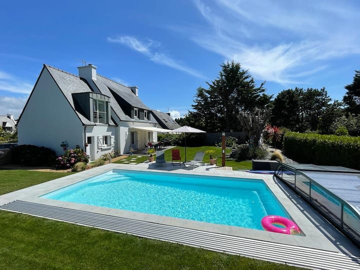 Villa à 150 M De La Plage, Piscine, Jardin Clos - Concarneau