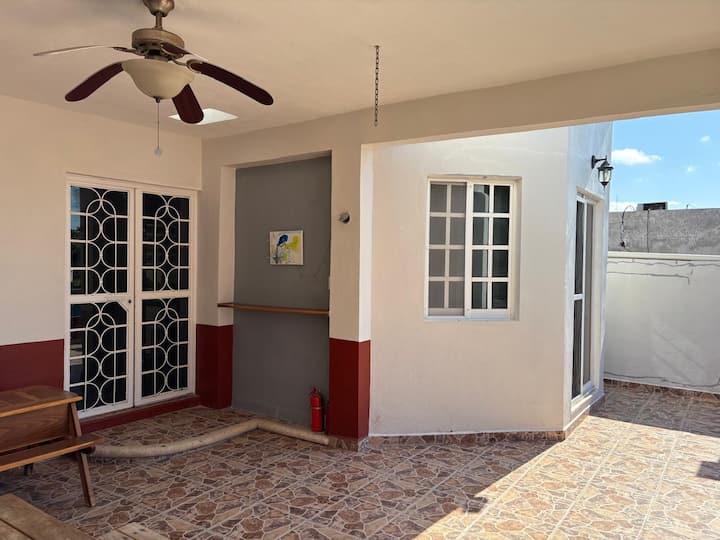 Loft Ideal Para Familias (Terraza Y Cocineta) - Campeche