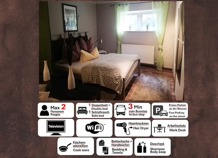 Cozy 1 Bedroom Apartment In Quiet Neighborhood - Hanau