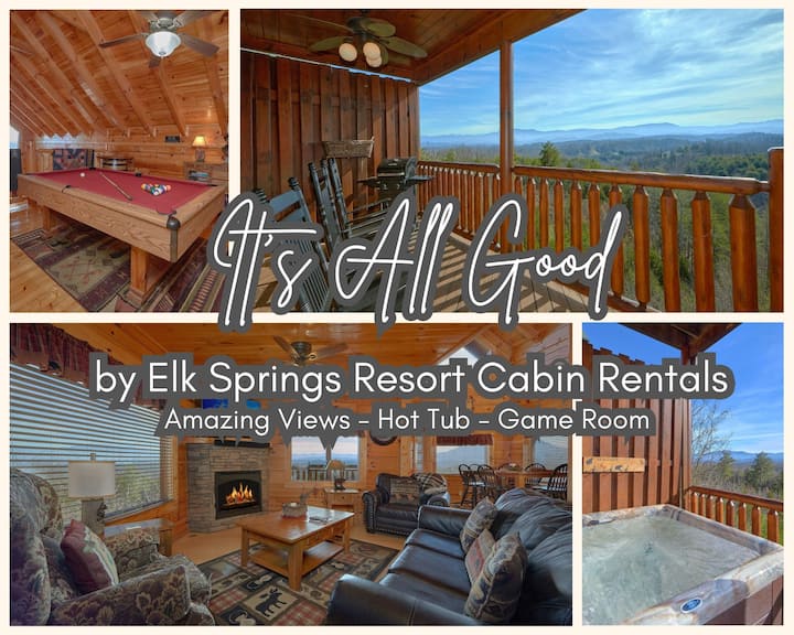 It's All Good: Amazing Views, Hot Tub, Games - Sevierville, TN