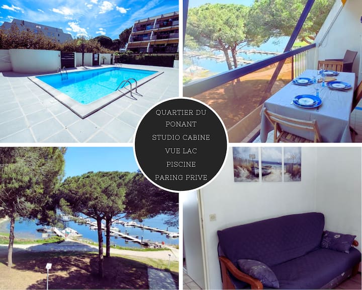 Studio Cabine – Vue Lac & Piscine Au Calme - La Grande-Motte