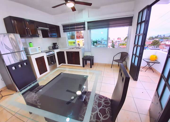 Balcony, Sea View & Rooftop Terrace - Puerto Vallarta