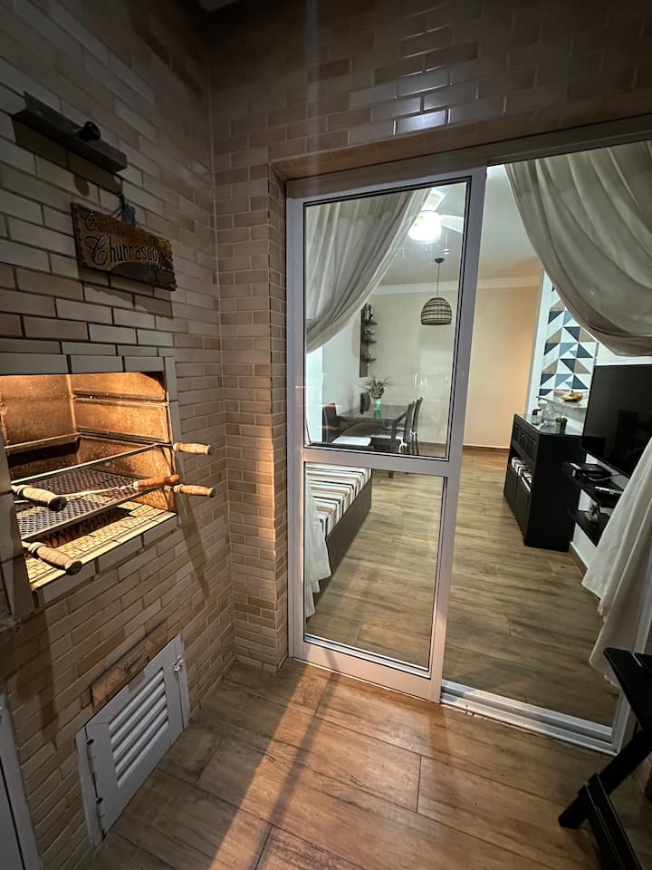 Apartamento 250mt Da Praia Piscina E Churrasqueira - Bertioga