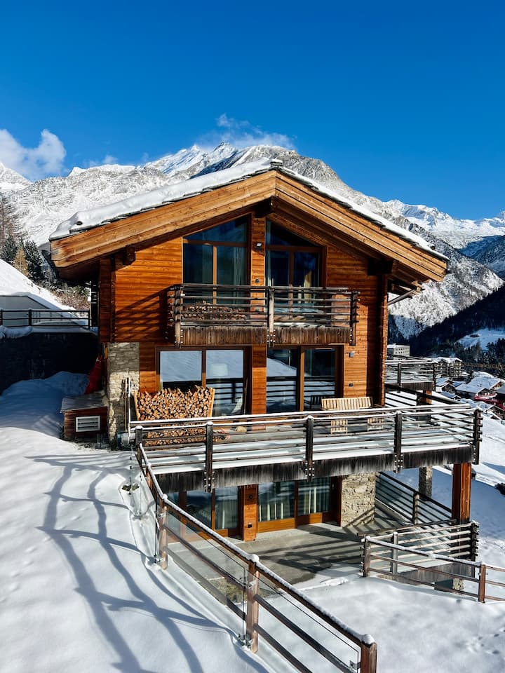 Ski In Ski Out Chalet With Sauna - Saas-Grund