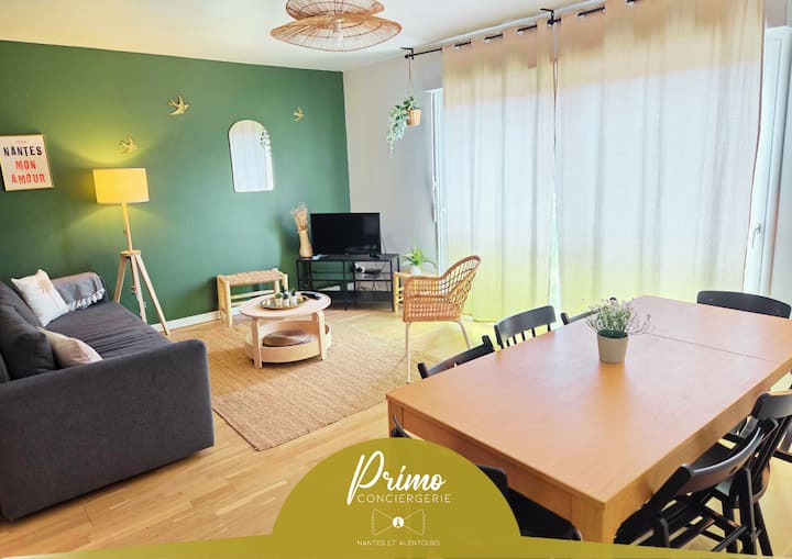 L'oasis Urbain, Proche Gare, Parking Privé, 6-8 Px - Nantes