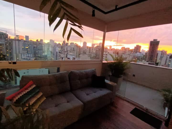 Penthouse With Balcony. Wifi 600 Mb - São Paulo