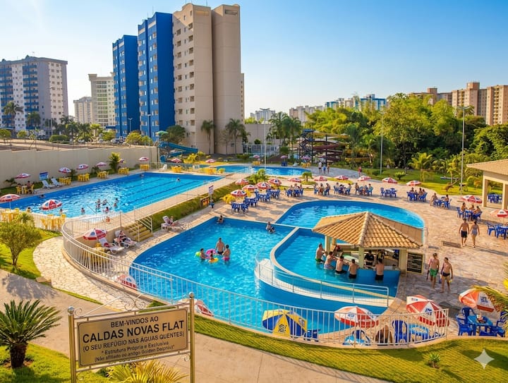Lindo Flat Caldas Novas C/ Termas E Semiolímpica - Caldas Novas
