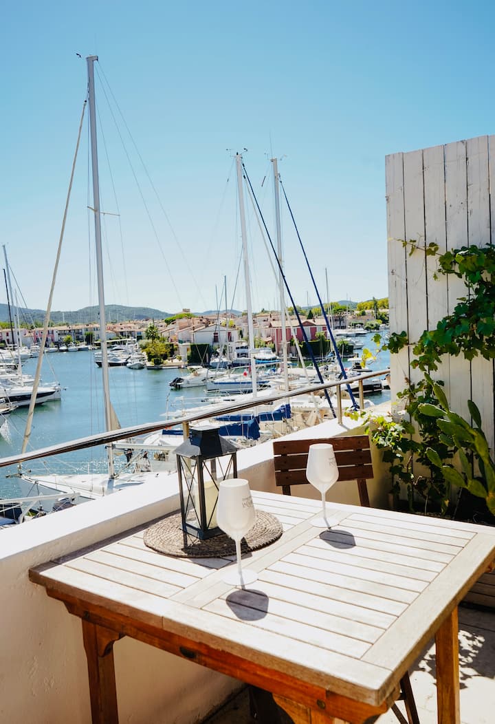 *Studio Mezzanine Terrasse Vue Panoramique Marina* - Grimaud